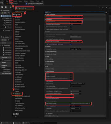 Unreal Engine: настройки графики и рендера (UE4, UE5 settings)