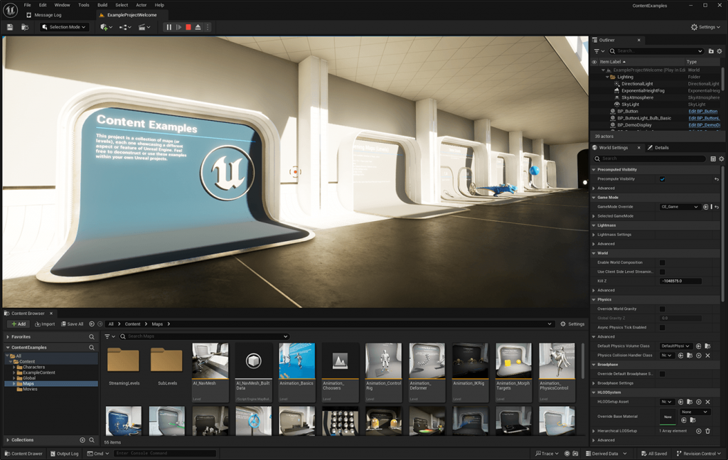 Unreal Engine проекты: скачать готовые примеры (game project)
